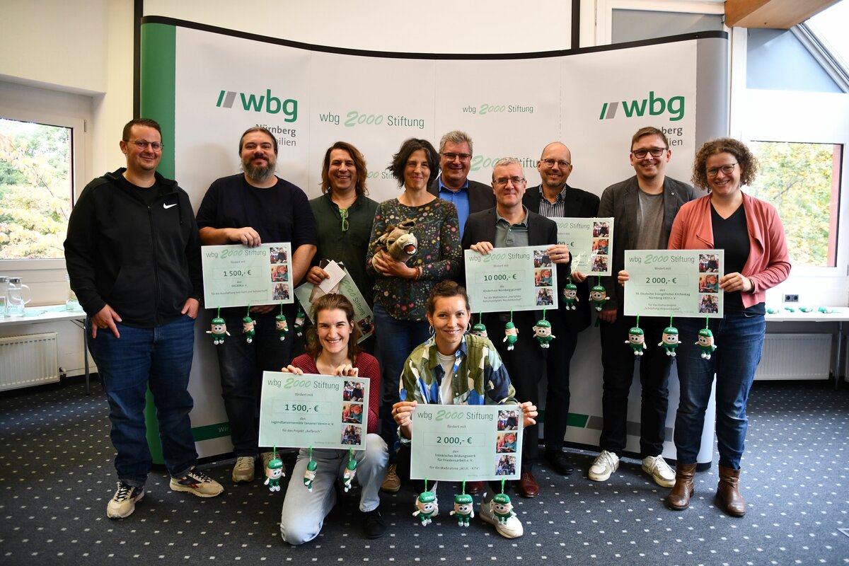 26 500 Euro für neun verschiedene Einrichtungen | wbg Nürnberg GmbH